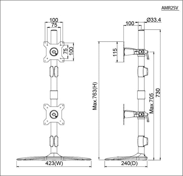 Dual Vertical Stand Mount - Buy Affordable Mounting Solutions ...